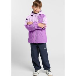 Jack Wolfskin Jungen Outdoorjacke "ACTAMIC 2L JKT K", lila, Gr. 128, OBERSTOFF: 100% POLYESTER Futter: 100% POLYESTER, Jacken
