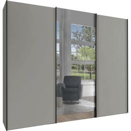 Schwebet&uuml;renschrank Wiemann, B:246,3cm H:217cm T:67cm, braun, Holzwerkstoff, Kristallglas, Schr&auml;nke, "Monaco", hochwertige Beschl&auml;ge