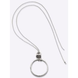 Heine Damen Kette mit Anhänger, silber, Metall, Halsketten