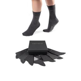 Camano Damen Socken "Socken 7er Pack", Gr. 43, schwarz, 80% Baumwolle, 17% Polyamid, 3% Elasthan, uni, Socken