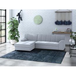 Ecksofa Inosign, B:239cm H:75cm T:152cm, grau, 95% Polyester, 5% Nylon, Wohnzimmer, Sofas, "Balme L-Form", Inkl. Zierkissen, wahlweise mit