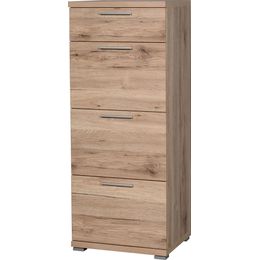 Kommode Germania, B:48cm H:120cm T:40cm, braun, Schlafzimmer, Sideboards, "Top", Breite 48 cm