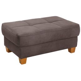 Hocker Home Affaire, B:99cm H:45cm T:65cm, braun, Luxus-Microfaser Lederoptik (100% Polyester);Luxus-Microfaser ALTARA NUBUCK (100% Polyester), Büro,
