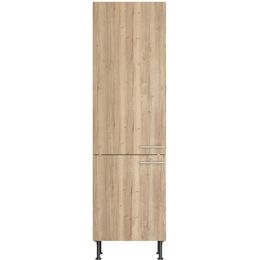 Hochschrank Optifit, B:60cm H:211,8cm T:58,4cm, braun, Spanplatte, Schr&auml;nke, "Klara", Breite 60 cm