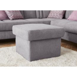 Sit & More Stauraumhocker SIT & MORE, B:60cm H:48cm T:60cm, grau, 100% Polyester, Hocker, "Melissa", klassisches Design, optional in dem mit Wasser zu