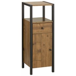 Unterschrank Home Affaire, B:33cm H:90cm T:35cm, braun, Holzwerkstoff, Badezimmer, Schr&auml;nke, "Chris"