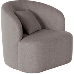 Drehsessel, B:94cm H:89cm T:94cm, grau, LeGer Home by Lena Gercke, Struktur fein 100% Polyester);Samtoptik (100% Polyester);Bouclé (100% Polyester),