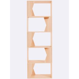 Regal HEINE HOME, B:54cm H:168cm T:24cm, braun, Holz, Spanplatte, K&uuml;che, Regale