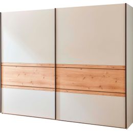 Schwebetürenschrank Wiemann, B:246,3cm H:217cm T:67cm, beige, Holzwerkstoff, Schränke, "Asti", hochwertige Beschläge