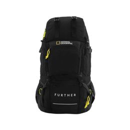 Damen Cityrucksack "Destination", National Geographic, schwarz, Kunstfaser, unifarben, Rucksäcke, Outdoor-Typ Vibe-Rucksack