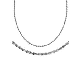 Firetti Damen Kette ohne Anhänger "Schmuck Geschenk Silber 925 Halsschmuck Halskette Kordelkette", 42, Silber 925 (Sterlingsilber), B: 1,9mm, silber,