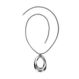 Damen Lange Kette "Marina", silber, Basic, Collezione Alessandro, Metall, Halsketten, 2 bewegliche Anhänger