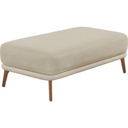 Schöner Wohnen Kollektion Hockerbank, B:120cm H:45cm T:70cm, beige, SCHÖNER WOHNEN-KOLLEKTION, 96% Polyester, 4% Polyacryl, Hocker, "Pearl - 5 Jahre Hersteller-Garantie, auch