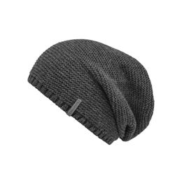 Chillouts Herren Beanie "Keith Hat", grau, meliert, Strick, Kunstfaser, Mützen, Strickmütze im Oversize-Look, meliert, gefüttert