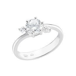 Amor Damen Fingerring "Shining Classic", 60, Silber 925 (Sterlingsilber), 3,1mm, silber, Silber 925 (Sterlingsilber), Fingerringe, mit Zirkonia