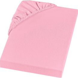 Spannbettlaken SETEX, B:90cm L:200cm, rosa, Feinbiber, Obermaterial: 70% Baumwolle, 30% Lyocell (TENCEL ), Bettlaken, "REFIBRA Feinbiber", aus bis zu