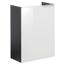 Waschbeckenunterschrank Fackelmann, B:44cm H:60cm T:24,3cm, grau, Schr&auml;nke, "SBC", Badm&ouml;bel f&uuml;r G&auml;ste-WC, Breite ca. 45 cm