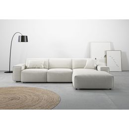 Ecksofa Andas, B:294cm H:71cm T:191cm, silber, 100% Polyester, Wohnzimmer, Sofas, "Glimminge auch in Breitcord, Feincord, Bouclé + Easy care-Bezug",