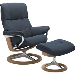 Relaxsessel stressless, B:79cm H:102cm T:44cm, blau, Leder BATICK: BATICK ist ein leicht korrigiertes, durchgef&auml;rbtes und genarbtes M&ouml;belleder, bei