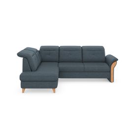 Ecksofa Home Affaire, B:269cm H:92cm T:200cm, blau, Luxus-Microfaser Euphora 100% Polyester, ;Easy Care: 98% Polyester, 2% Polyamid;Luxus-Microfaser