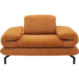 Sessel, B:139cm H:83cm T:98cm, gelb, LOOKS by Wolfgang Joop, 100% Polyester, Sessel, "LOOKS XIII Loungesessel", Wahlweise mit Arm- und