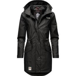 Navahoo Damen Outdoorjacke "Deike", schwarz, Gr. S, clean, Oberstoff: 50% Polyurethan, 50% Polyester, Futter: 100% Polyester, Ärmelfutter: 100%