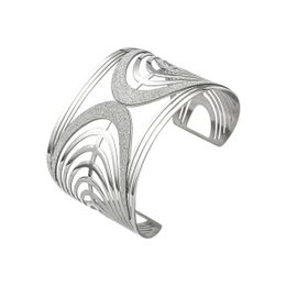 Jobo Damen Armspange, Edelstahl, silber, Edelstahl, Armb&auml;nder, breit Edelstahl