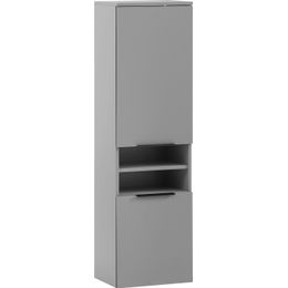 Hochschrank Schildmeyer, B:40,3cm H:138,3cm T:32cm, grau, FSC-zertifizierter Holzwerkstoff, Badezimmer, Schränke, "Alessio"