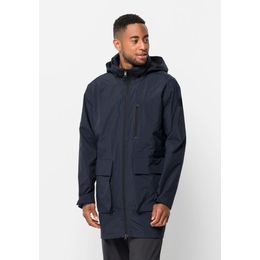 Jack Wolfskin Herren Parka "NORDEN PORT PARKA M", blau, Gr. XXL, OBERSTOFF: 100% POLYAMID Futter: 100% POLYESTER, Jacken
