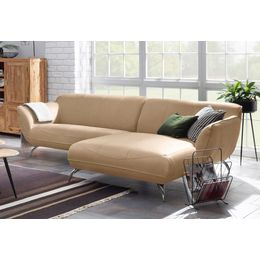 Ecksofa GUTMANN FACTORY, B:280cm H:80cm T:170cm, braun, Leder, Wohnzimmer, Sofas, "Venezuela"