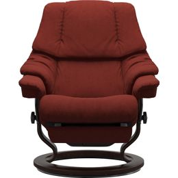 Relaxsessel stressless, B:88cm H:98cm T:77cm, rot, Leder BATICK: BATICK ist ein leicht korrigiertes, durchgefärbtes und genarbtes Möbelleder, bei dem