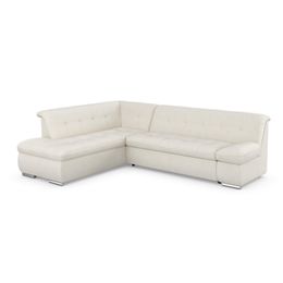 Ecksofa DOMO collection, B:271cm H:80cm T:213cm, beige, Struktur fein 100% Polyester;Chenilleoptik 100% Polyester, Wohnzimmer, Sofas, "Mona L-Form",