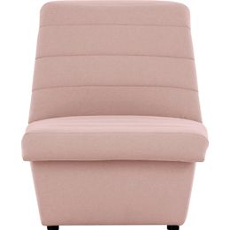 Sessel, B:72cm H:92cm T:103cm, rosa, LOOKS by Wolfgang Joop, 100% Polyester, Sessel, "LOOKS VIII", Quersteppung, ohne Armlehnen, in zwei