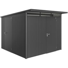 Nebeneingangst&uuml;r BioHort, B:79,2cm, grau, Stahl, T&uuml;ren, f&uuml;r Ger&auml;tehaus HighLine, dunkelgrau-metallic, inklusive T&uuml;rrahmen
