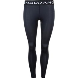 Endurance Jungen Trainingstights "Power", schwarz, Gr. 140, unifarben, 90% Polyester, 10% Elasthan, Hosen, mit Quick Dry-Technologie