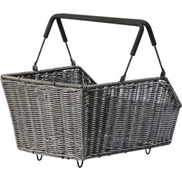 Basil Fahrradkorb "Hinterradkorb "Rattan Mik"", B/H/T: 49cm x 26cm x 34cm, braun, Taschen