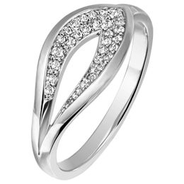 Firetti Damen Fingerring "Schmuck Geschenk Silber 925 Silberring Elipse", 60, Silber 925 (Sterlingsilber), 2,2mm, silber, Silber 925