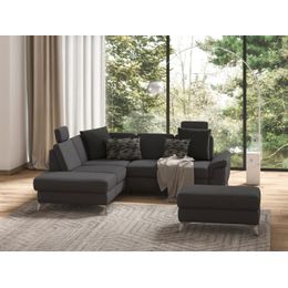 Sit & More Ecksofa SIT & MORE, B:276cm H:89cm T:228cm, braun, Wohnzimmer, Sofas, "Padua L-Form", inklusive Sitztiefenverstellung, Armteilfunktion und Federkern