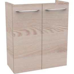 Waschbeckenunterschrank Fackelmann, B:52cm H:60cm T:24,3cm, braun, Schr&auml;nke, "SBC", Badm&ouml;bel f&uuml;r G&auml;ste-WC, Breite ca. 55 cm