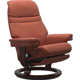 Relaxsessel stressless, B:79cm H:103cm T:78cm, rot, Leder BATICK: BATICK ist ein leicht korrigiertes, durchgefärbtes und genarbtes Möbelleder, bei
