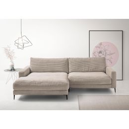 Ecksofa Inosign, B:272cm H:84cm T:190cm, grau, 88% Polyester, 12% Polyacryl, Wohnzimmer, Sofas, "Downtown, B/T/H: 272/190/84 cm L-Form", weicher