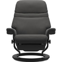 Relaxsessel stressless, B:79cm H:103cm T:78cm, grau, Leder BATICK: BATICK ist ein leicht korrigiertes, durchgefärbtes und genarbtes Möbelleder, bei