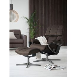 Relaxsessel stressless, B:83cm H:100cm T:76cm, braun, Leder BATICK: BATICK ist ein leicht korrigiertes, durchgefärbtes und genarbtes Möbelleder, bei