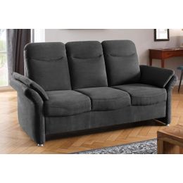 3-Sitzer Home Affaire, B:199cm H:103cm T:89cm, grau, Sofas, "Tahoma", mit Armteilverstellung, Federkern