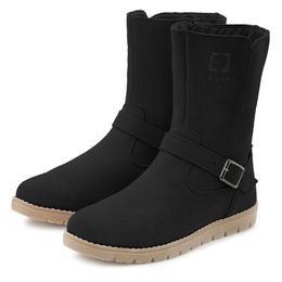 ELBSAND Damen Winterstiefel, Gr. 41, schwarz, Obermaterial: 100% Rindsleder. Decksohle: 100% Textilmaterial. Futter: 100% Textilmaterial. Laufsohle: