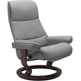 Relaxsessel stressless, B:78cm H:105cm T:78cm, grau, Leder BATICK: BATICK ist ein leicht korrigiertes, durchgefärbtes und genarbtes Möbelleder, bei