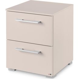 Nachtkommode, B:40cm H:49cm T:42cm, beige, SET ONE BY Musterring, Holzwerkstoff, Sideboards, "Henderson", In 4 Farben erh&auml;ltlich, Schubladen inkl.