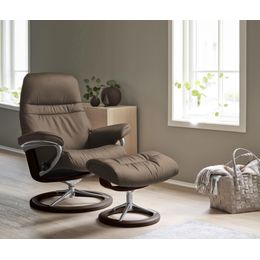 Relaxsessel stressless, B:92cm H:105cm T:80cm, braun, Leder BATICK: BATICK ist ein leicht korrigiertes, durchgefärbtes und genarbtes Möbelleder, bei