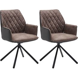 NIEHOFF SITZM&Ouml;BEL Sessel, B:57cm H:90cm T:63cm, grau, NIEHOFF SITZM&Ouml;BEL, Microfaser (100% Polyester);Kunstleder (100% Polyurethan), Sessel, "Bahamas 7182-04-835", mit