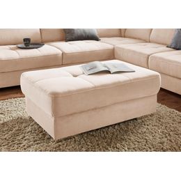 Sit & More Hocker SIT & MORE, B:99cm H:41cm T:65cm, beige, Luxus-Microfaser (90% Polyester, 10% Polyamid);Struktur (100% Polyester);Luxus-Microfaser ALTARA